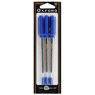 Oxford Blue Ballpoint Pen 6pk From 1.00 GBP | The Works
