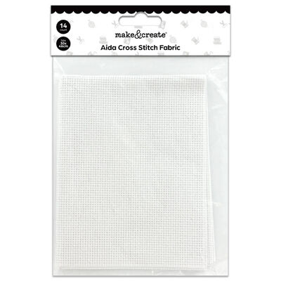 Aida Cross Stitch Fabric: White From 3.00 GBP | The Works