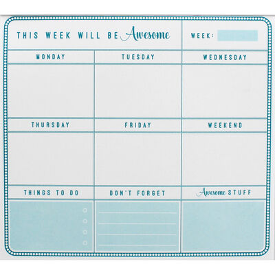 This Week Will be Awesome Weekly Planner From 0.25 GBP | The Works
