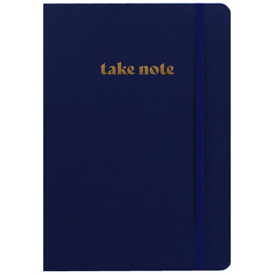 A5 Navy Take Note Flexi Notebook From 1.00 GBP | The Works