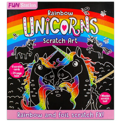 Rainbow Unicorns Scratch Art By Top That Publishing | The Works