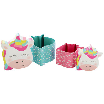 Unicorn Shaped Storage Boxes - Set of 2 From 0.10 GBP | The Works