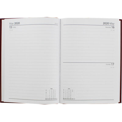 A5 Red 2020 Day a Page Diary From 3.00 GBP | The Works