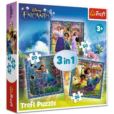 Encanto 3-in-1 Jigsaw Puzzle Set From 6.00 GBP | The Works