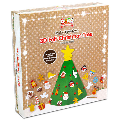 Make Your Own 3D Felt Christmas Tree From 0.50 GBP | The Works