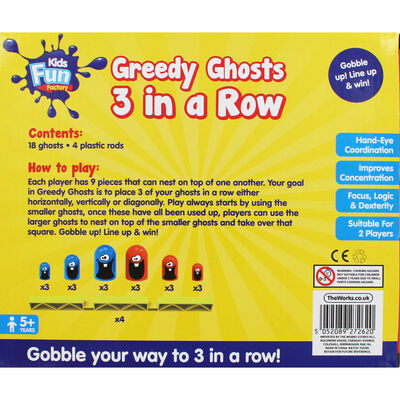Greedy Ghosts 3 in a Row Game From 0.10 GBP | The Works
