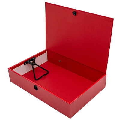 Pukka Foolscap Box File: Red From 3.00 GBP | The Works