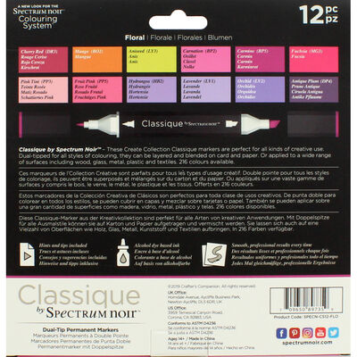 Spectrum Noir Classique - Floral - 12 Pack From 9.00 GBP | The Works
