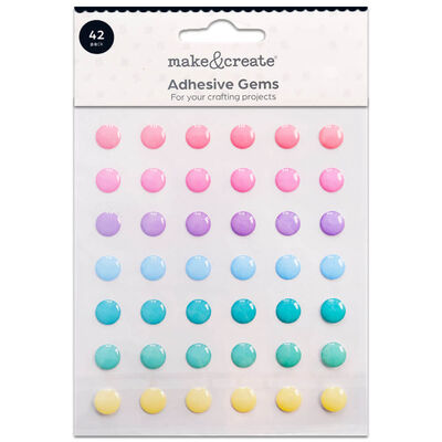 Pastel Adhesive Gems From 0.50 GBP | The Works