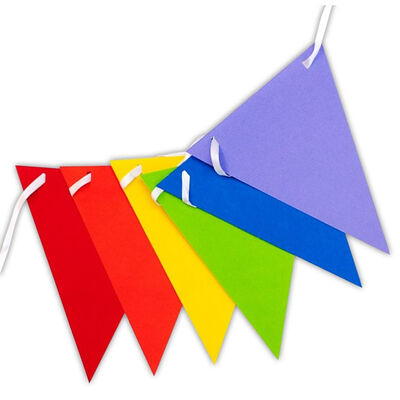 Pennant Rainbow Banner From 0.50 GBP | The Works