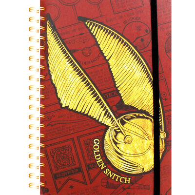 A5 Harry Potter Snitch Lined Notebook From 0.50 GBP | The Works