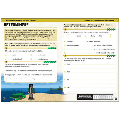 Minecraft English Ages 8-9: Official Workbook By Collins KS2 | The Works
