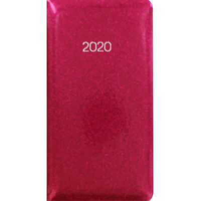Pink Glitter 2020 Slim Week to View Pocket Diary From 2.00 GBP | The Works