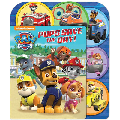 Paw Patrol Pups Save the Day!: Sliding Tab Board Book By Paw Patrol | The Works