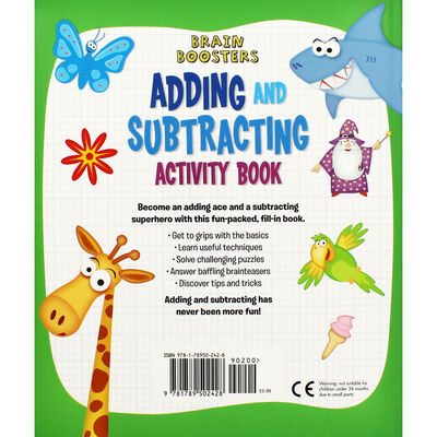 Brain Boosters Adding and Subtracting Activity Book By Arcturus | The Works