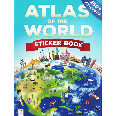 Atlas of the World Sticker Book By | The Works