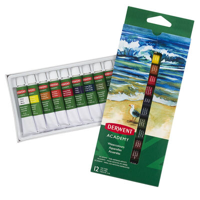 Derwent Academy Watercolour Paint: Pack of 12 From 9.00 GBP | The Works