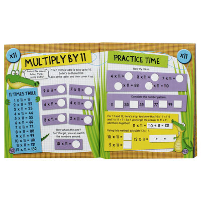 Brain Boosters Times Table and Multiplication Activity Book By Arcturus ...