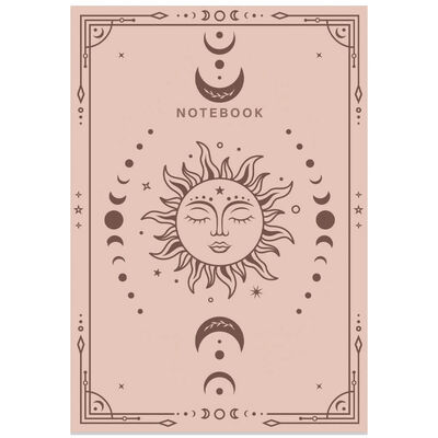 A5 Flexi Pink Sun & Moon Notebook From 2.00 GBP | The Works