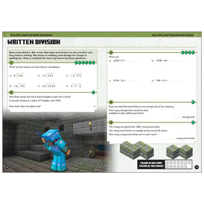 Minecraft Maths Ages 10-11: Official Workbook By Collins KS2 | The Works