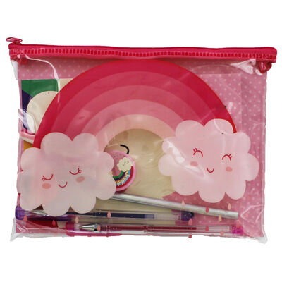 Pink Rainbow Bumper Stationery Set From 0.25 GBP | The Works