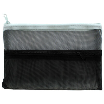 Scribblicious Black and Grey 2 Pocket Mesh Pencil Case From 1.00 GBP ...
