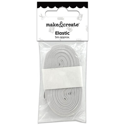 White Elastic: 5m From 1.00 GBP | The Works