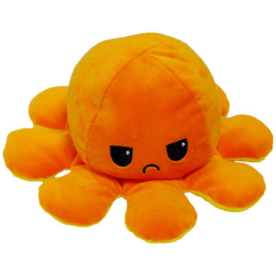 Reversible Octopus Plush Toy: Orange & Yellow From 1.50 GBP | The Works