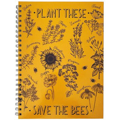 A4 Wiro Save The Bees Notebook From 0.50 GBP | The Works