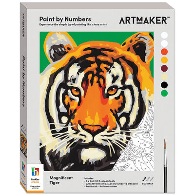 Paint by Numbers: Magnificent Tiger By Art Maker | The Works