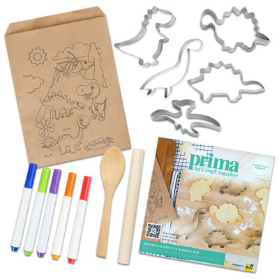 Prima Dinosaur Biscuit Cutting Kit Bundle of 10