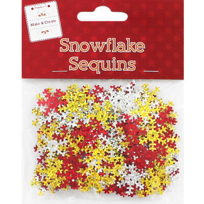 Christmas Snowflake Sequins From 1.00 GBP | The Works