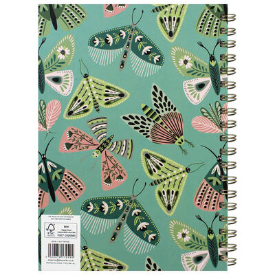 B5 Butterflies Notebook From 3.00 GBP | The Works