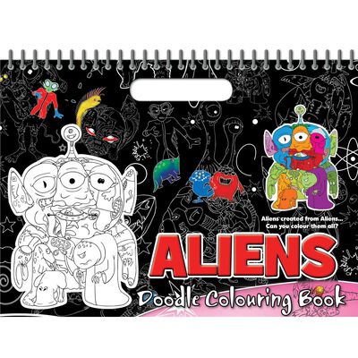 Aliens Doodle Colouring Book By North Parade Publishing | The Works