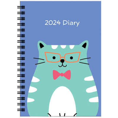A5 2024 Day a Page Diary: Cute Crew From 0.25 GBP | The Works