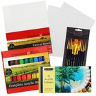 Ultimate Acrylic Paint & Canvas Bundle