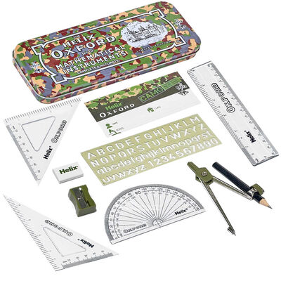 Helix Oxford Green Camo Maths Set From 0.50 GBP | The Works