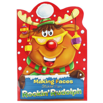 Rocking Rudolph: Making Faces Sticker Fun By Holland Publishing |The Works