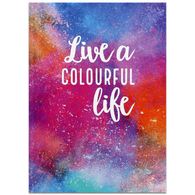 A5 Live a Colourful Life Notebook From 0.50 GBP | The Works