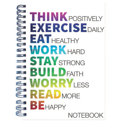 A4 Wiro Think Positively Notebook From 1.00 GBP | The Works