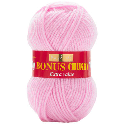 Bonus Chunky: Iced Pink Yarn 100g From 2.20 GBP | The Works