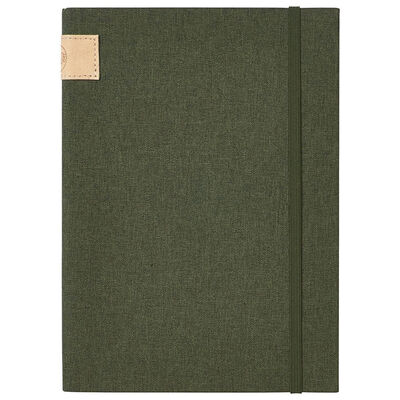 A5 NU Linen Notebook: Dark Green From 3.50 GBP | The Works