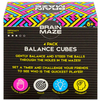 Balance Cubes: Pack of 4 From 0.50 GBP | The Works