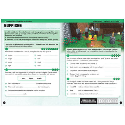 Minecraft English Ages 10-11: Official Workbook By Collins KS2 | The Works