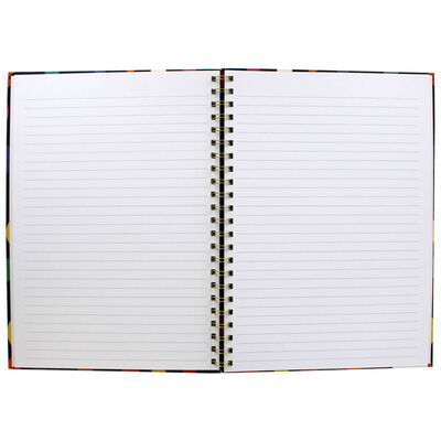 A4 Wiro Colourful Spot Print Notebook From 3.00 GBP | The Works