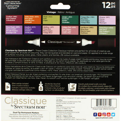 Spectrum Noir Classique - Vintage - 12 Pack From 9.00 GBP | The Works