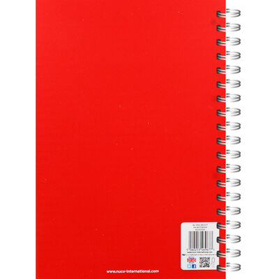 NU A4 Era Bright Red Wiro Lined Notebook From 0.50 GBP | The Works