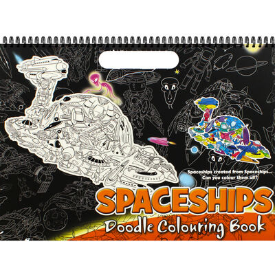 Spaceships Doodle Colouring Book By North Parade Publishing | The Works