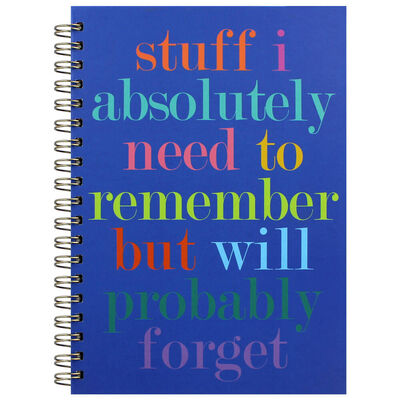 B5 Wiro Blue Notebook From 3.00 GBP | The Works