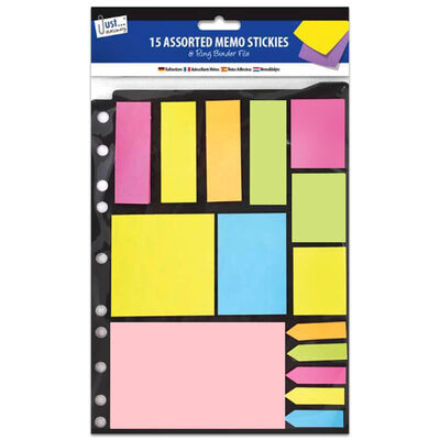 Neon Ring Binder Sticky Notes From 0.50 GBP | The Works